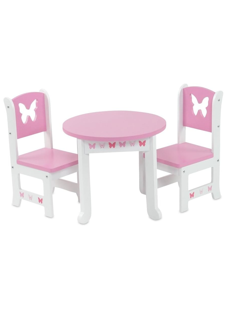 18" Doll Butterfly Table & 2 Chairs - The Doll Boutique