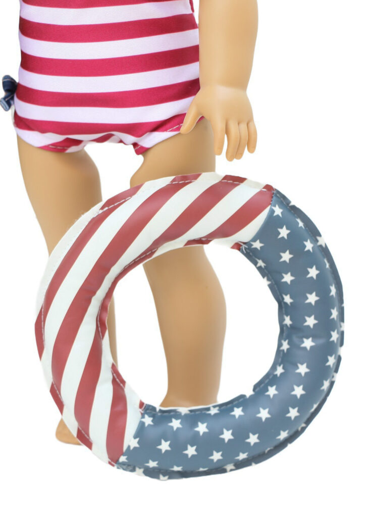 Doll Sized Patriotic Pool Float - The Doll Boutique