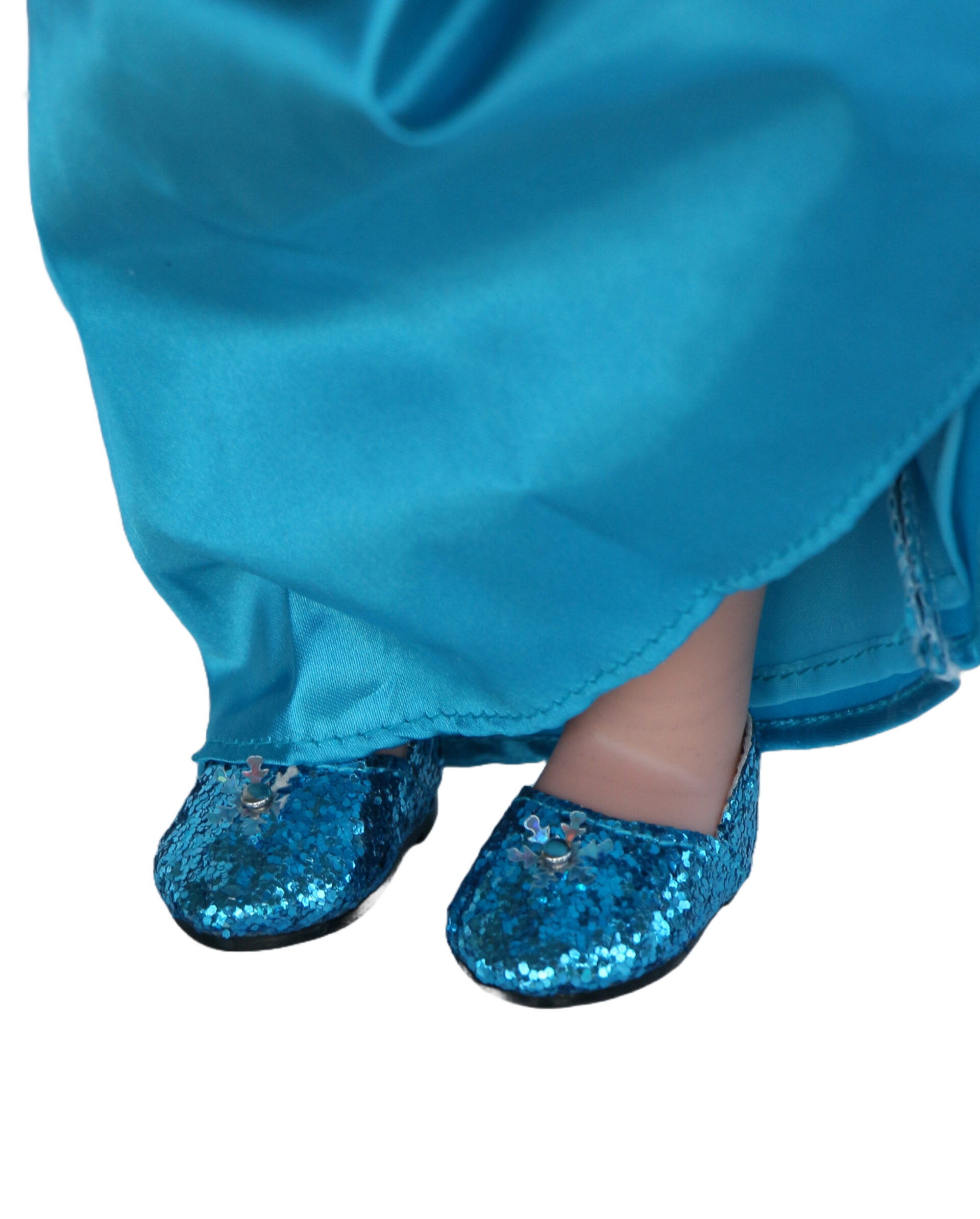 14.5" Doll Frozen Inspired Elsa Gown & Slippers - The Doll Boutique