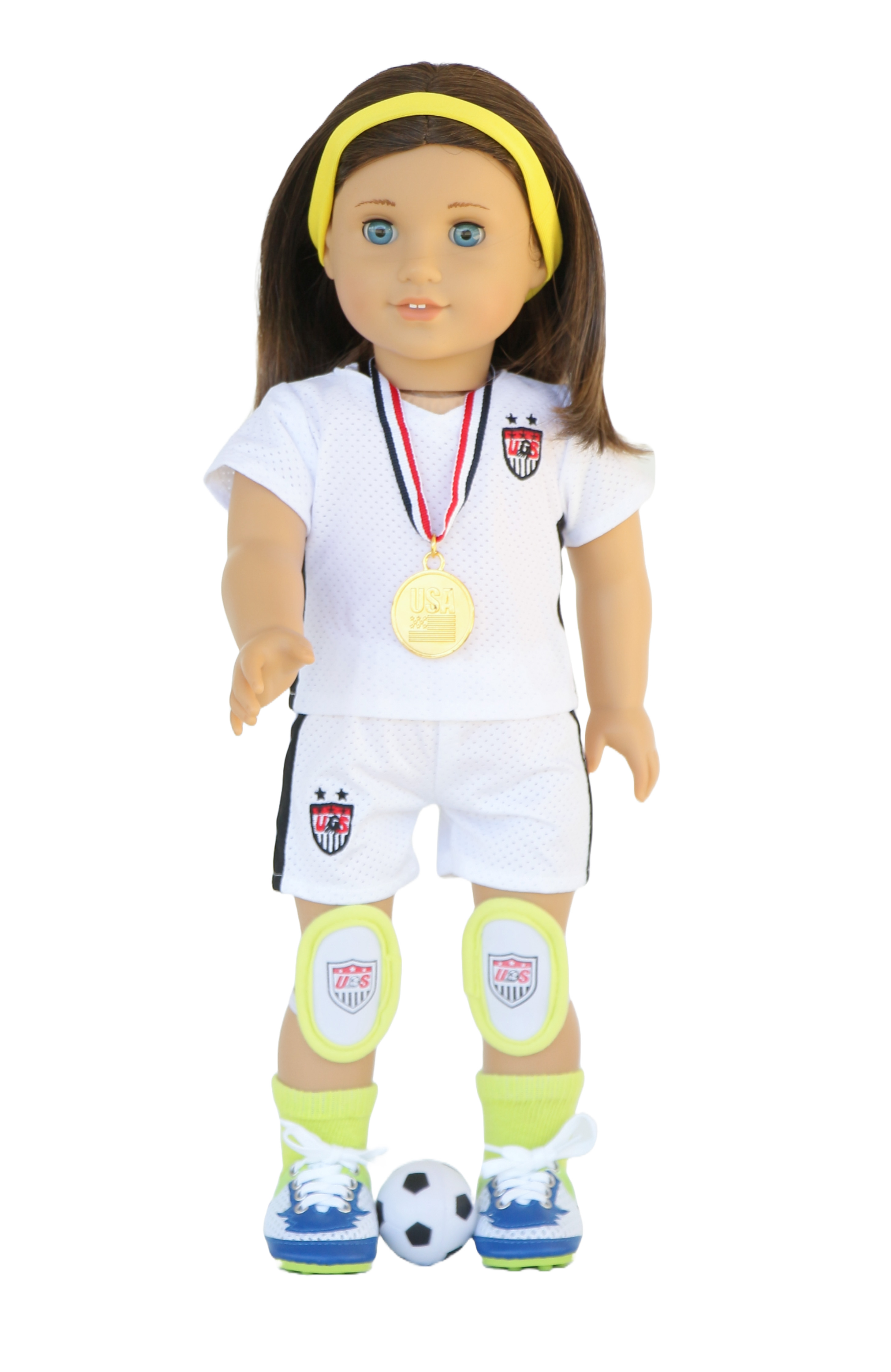 18" Doll USA 8-Piece Soccer Sports Uniform - The Doll Boutique