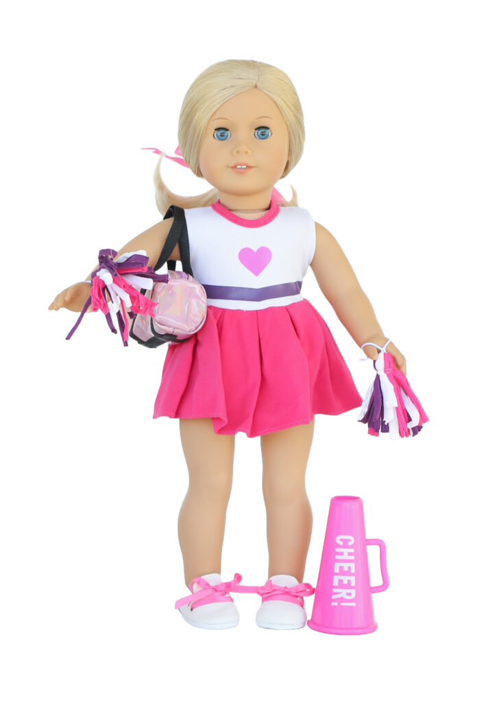 18" Doll 7-Piece Cheerleader Play Set - The Doll Boutique