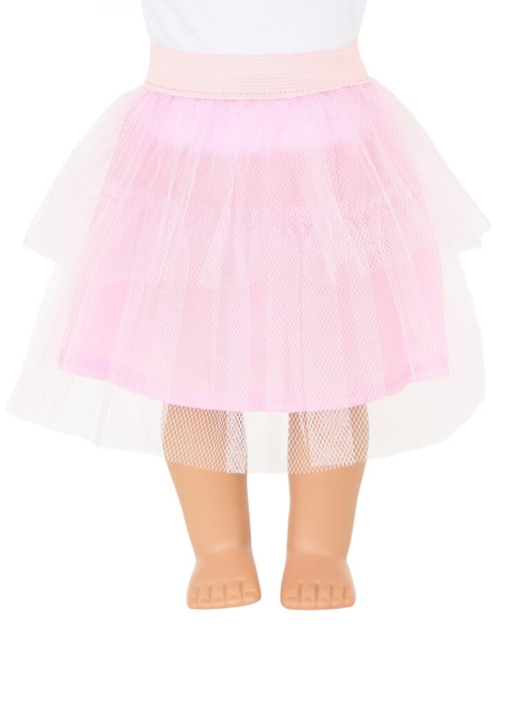 18" Doll Pink Tutu Skirt - The Doll Boutique